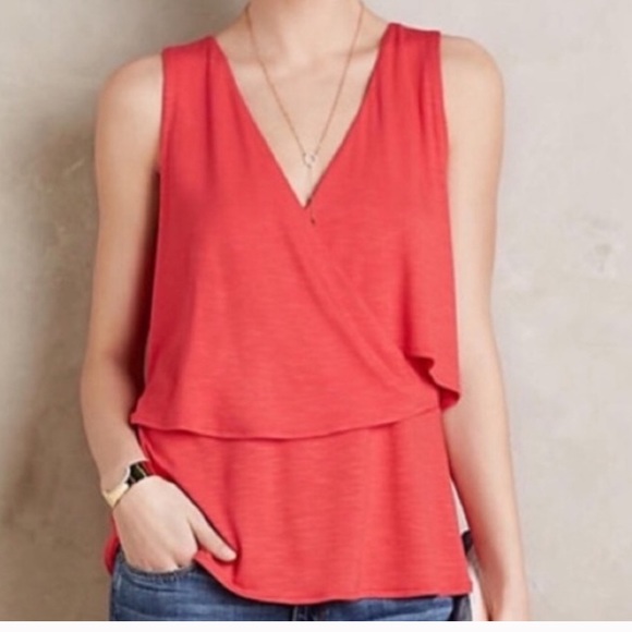 Anthropologie | Tops | Anthro Crossover Tank | Poshmark